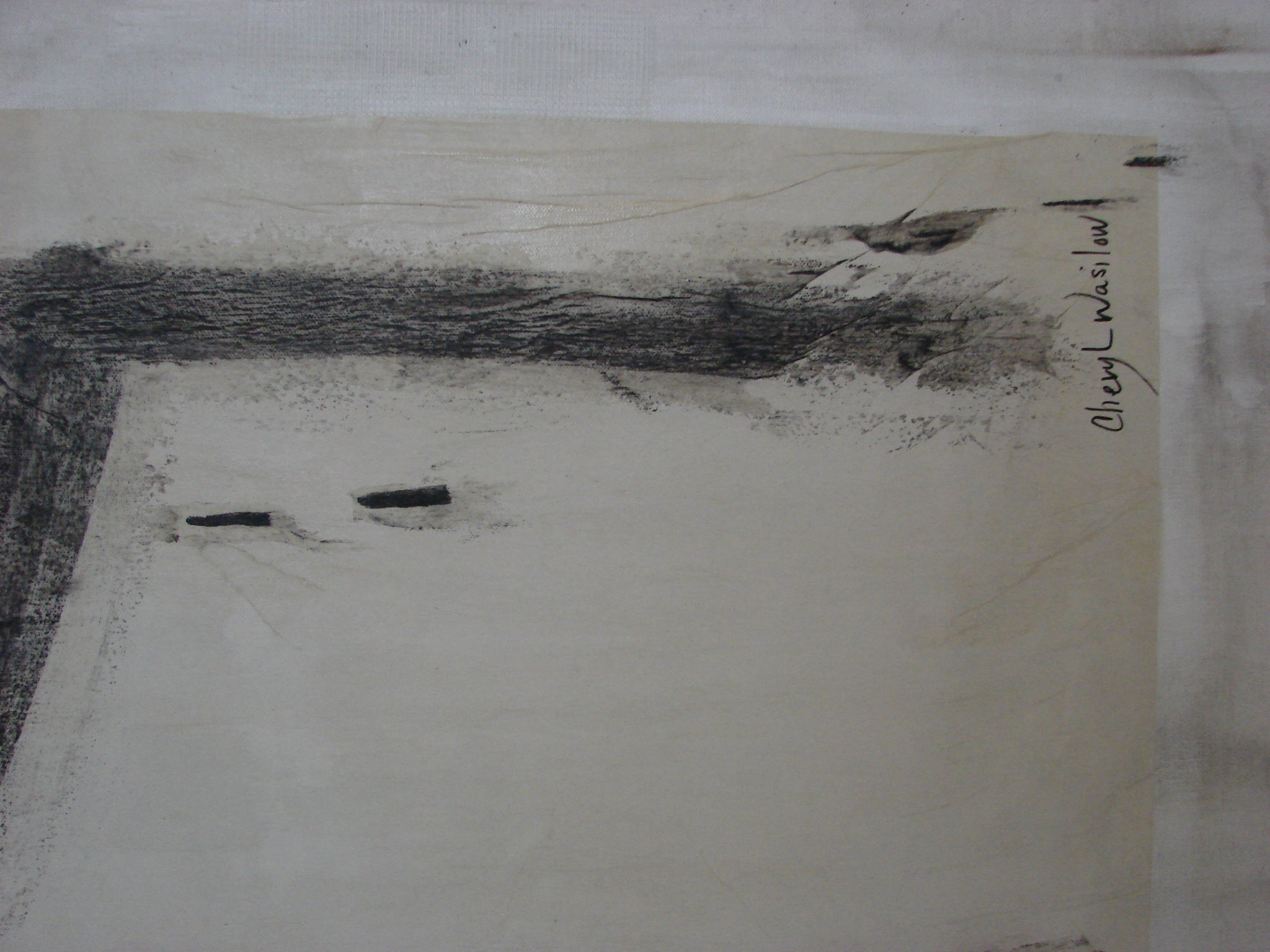 White Abstract #2 by Cheryl Wasilow Art. It is an original painting ...